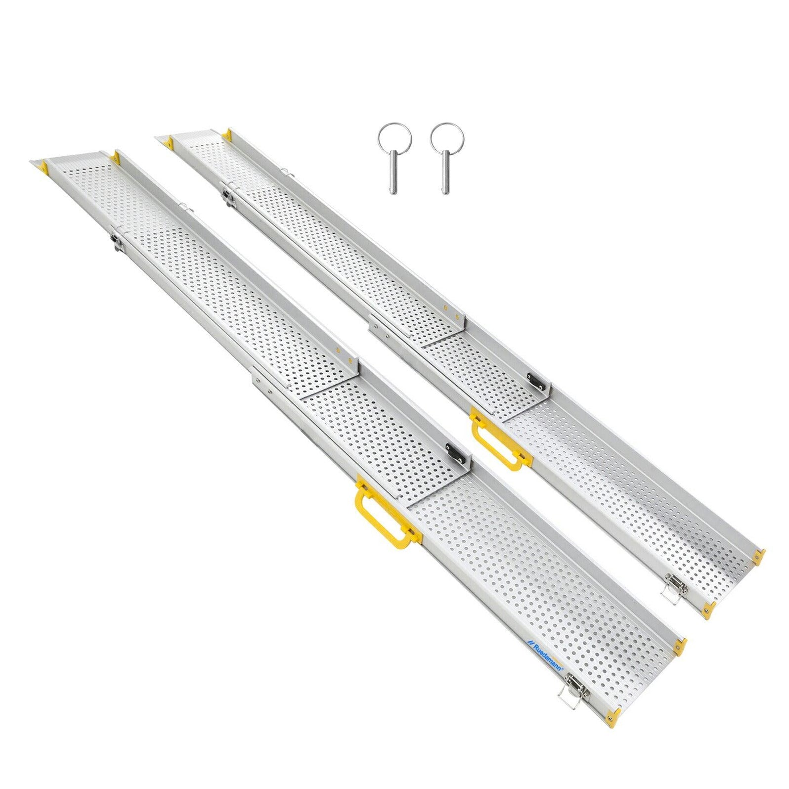 Ruedamann® 三段折り畳み伸縮式スロープ 車椅子ラダーレール キャラバン ラダーレール 長さ300*幅22.5cm 1セット — wonx shop